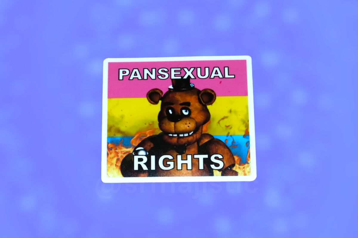 Bumper Stickers of Freddy Fazbear from Five Nights at Freddy’s Flaming ...