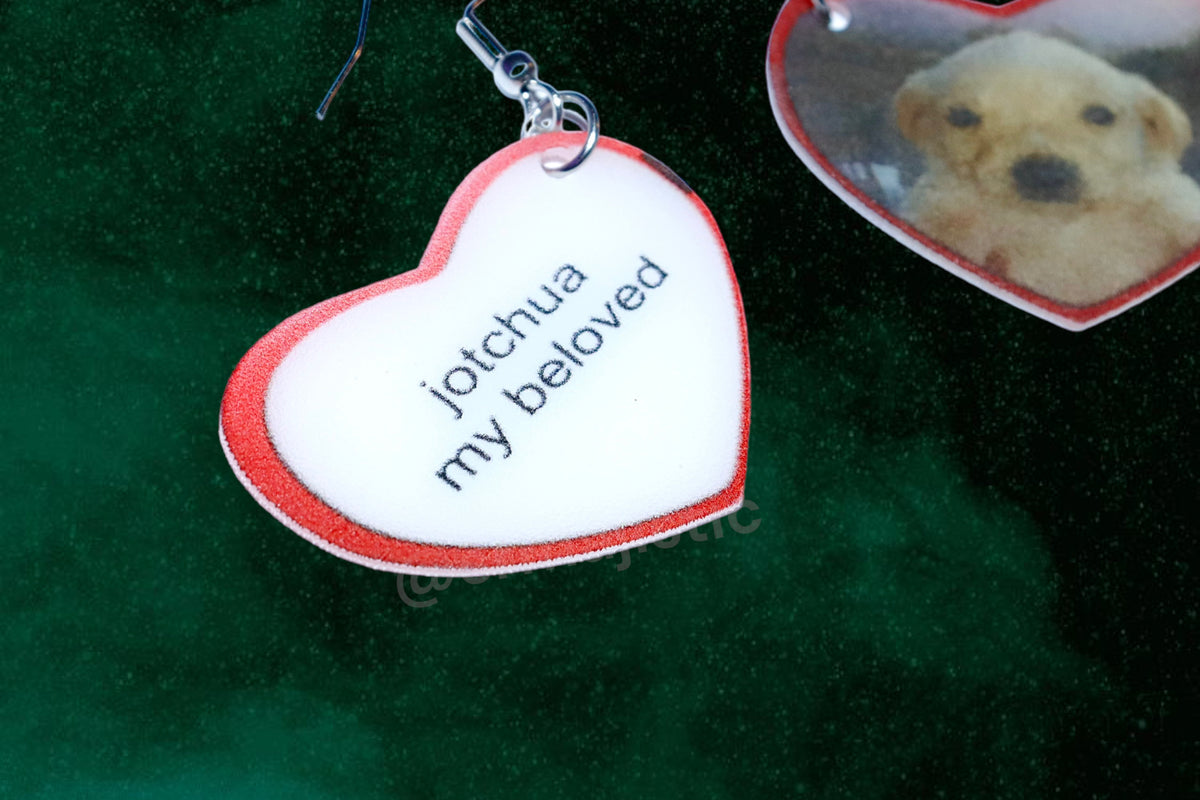 Jotchua My Beloved Meme Character Locket Heart 2D detailed Handmade Ea ...