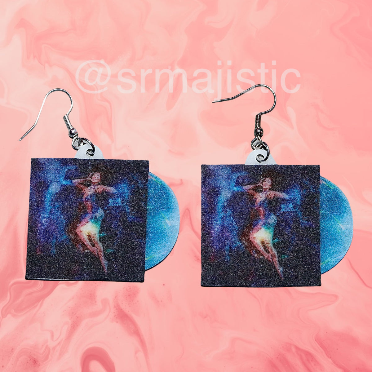 Doja Cat Planet Her Vinyl Album Handmade Earrings! – Sam Makes Things
