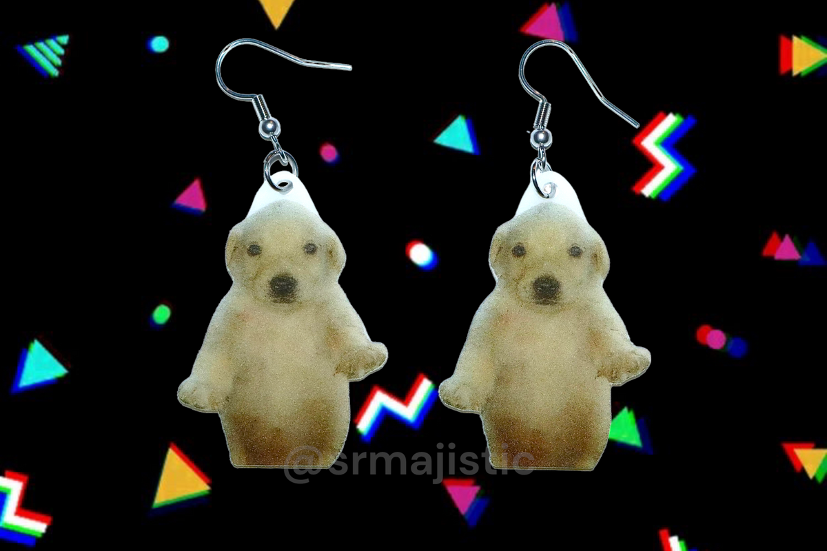 Jotchua Dog Meme Funny Handmade Earrings! – Sam Makes Things