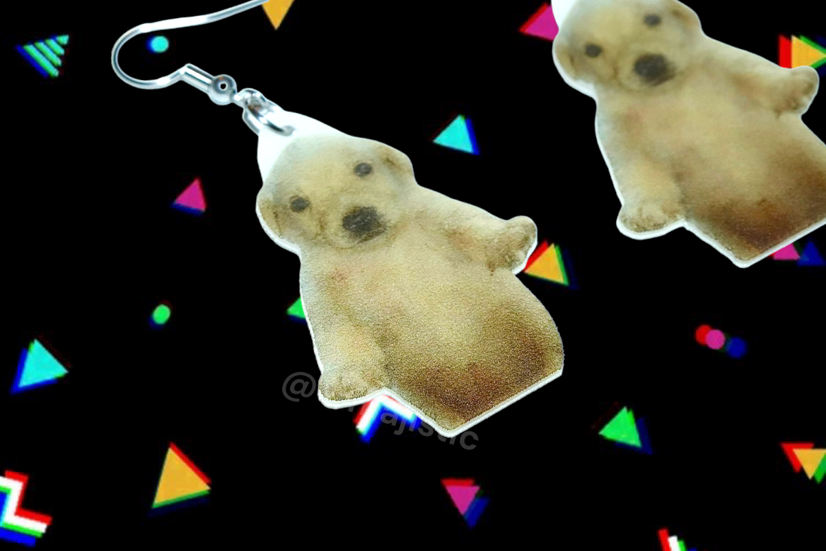 Jotchua Dog Meme Funny Handmade Earrings! – Sam Makes Things
